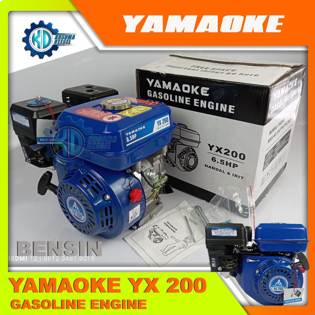 Jual MESIN PENGGERAK SERBAGUNA YAMAOKE YX 160 - YX 200 - MODEL HONDA GX ...
