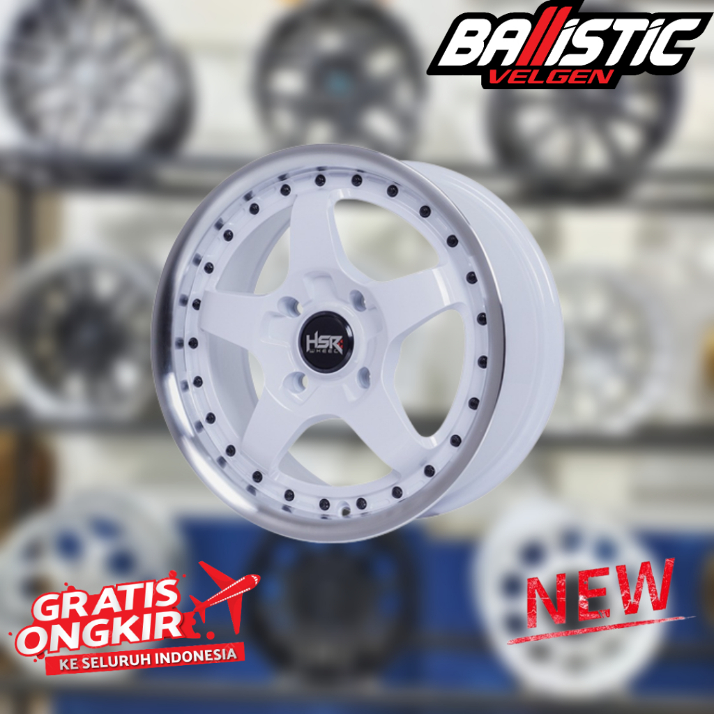 Jual Velg Mobil Avanza Model HSR BOB Ring 16 Lebar 7 Baut 4x114,3 Single Pcd White/ML | Shopee ...