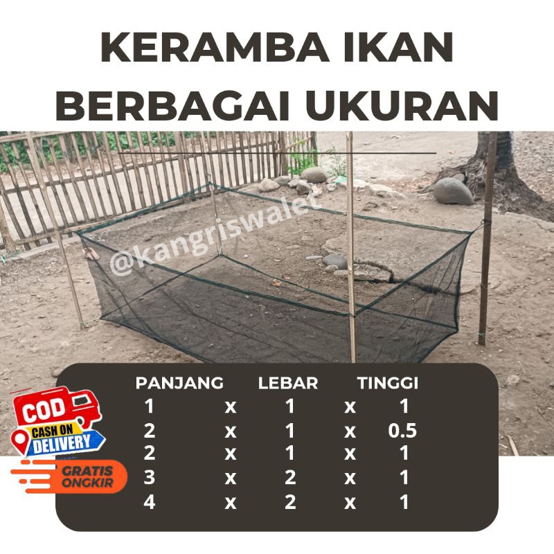 Jual KERAMBA IKAN WARING JARING HITAM ANTI GESER UNTUK KOLAM IKAN HAPA ... Jual KERAMBA IKAN WARING JARING HITAM ANTI GESER UNTUK KOLAM IKAN HAPA ...