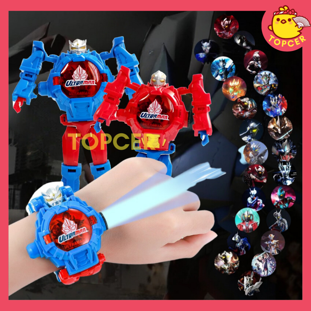 Jual JAM TANGAN ANAK ROBOT LED PROYEKTOR KARAKTER AVANGERS BISA JADI ...