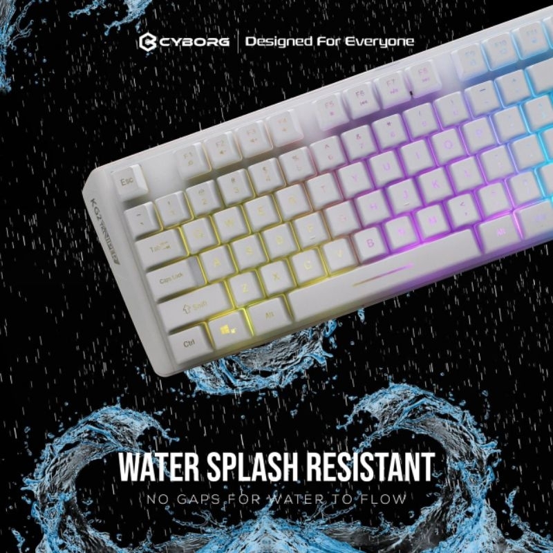 Jual Keyboard gaming Cyborg KG2 TKL Rainbow | Shopee Indonesia