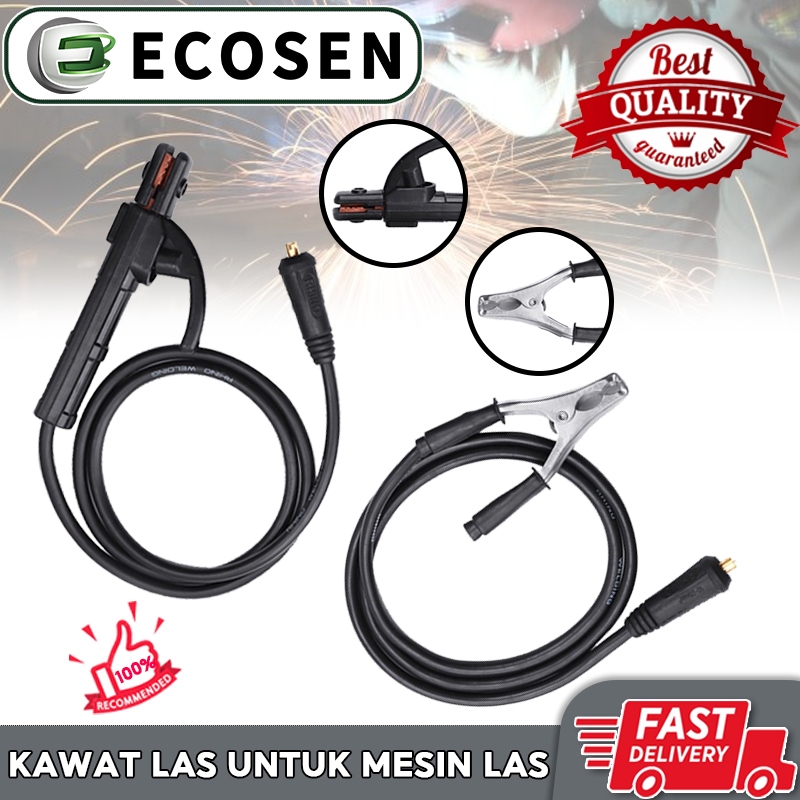 Jual ECOSEN Kabel las set 10 meter/Welding Cable Set/Tang Las Kabel Las ...