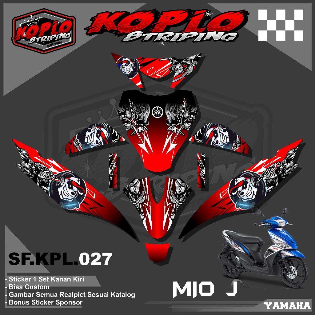 Jual Stiker Decal Full Body Motor Yamaha Mio J - Sticker Decal Full ...