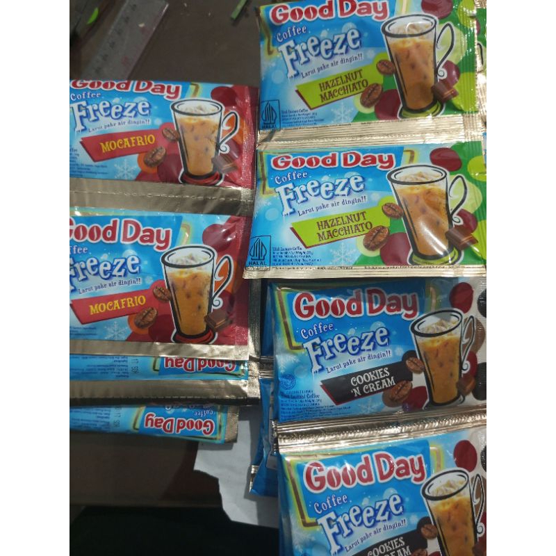 Jual Good Day Coffee Freeze All Variant Rasa Rentengan Isi 10 Sachet ...