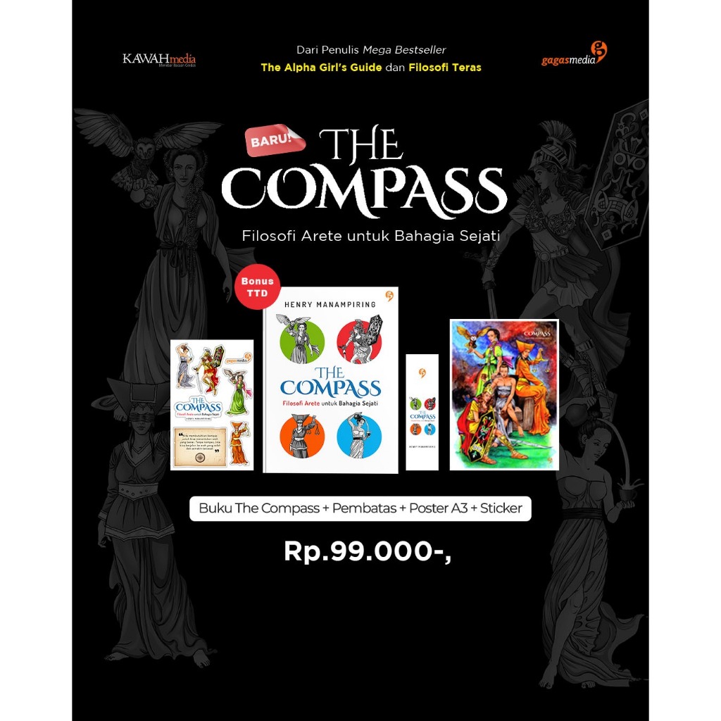 Jual AG - Novel The Compass, The Alpha Girl’s Guide, HITAM 2045 Henry ...