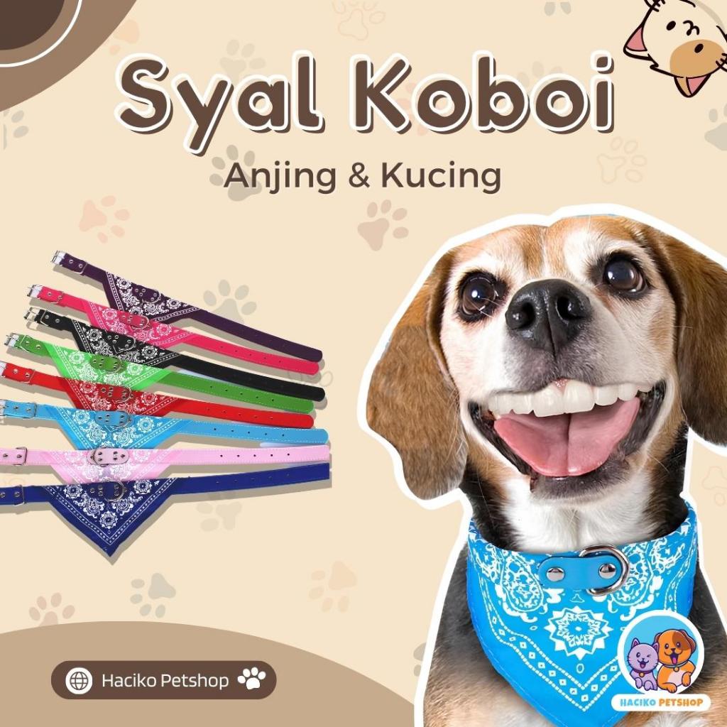 Jual [HACIKO PETSHOP] Kalung Syal Anjing Kucing Koboi Betuk Segitiga ...