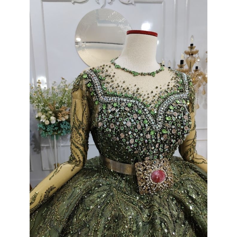 Jual gaun pengantin payet mewah | baju payet jepang | wedding dress ...