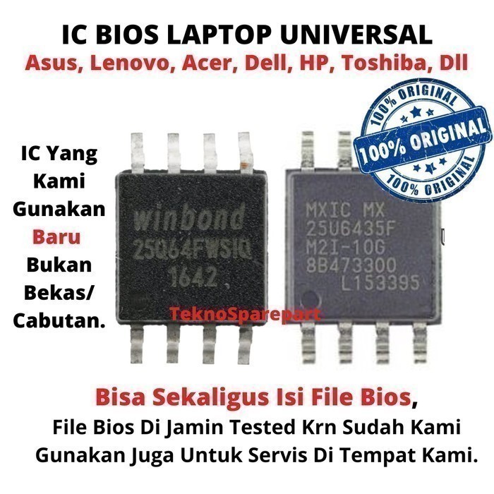 Jual IC Bios COMPAQ Semua Seri Sudah Terisi Firmware Tinggal Pasang ...
