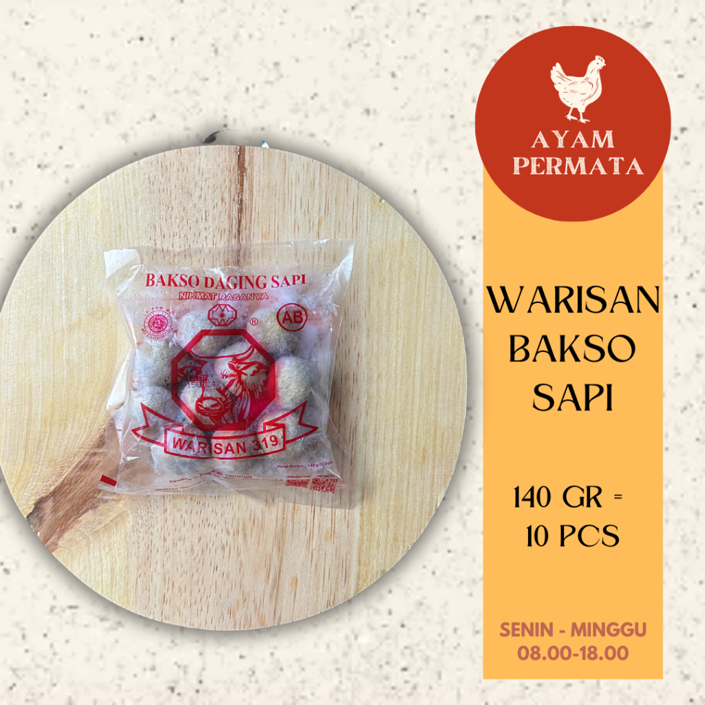Jual Bakso Daging Sapi 10pcs Warisan - Enak Halal Murah Hemat Ekonomis ...