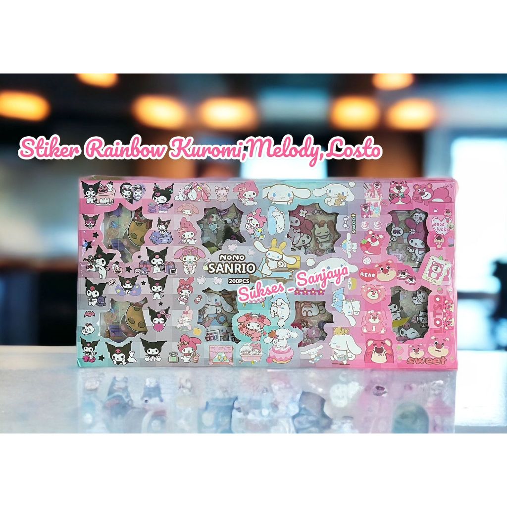 Jual STIKER NONO SANRIO ISI 200 LEMBAR/KUROMI/MELODY/CINNAMOROLL/LOTSO ...