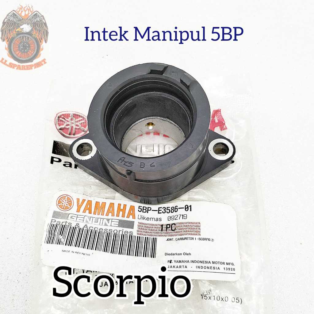 Jual Intake Manipul Yamaha Scorpio Intek Manipol Karet Asli Original ...