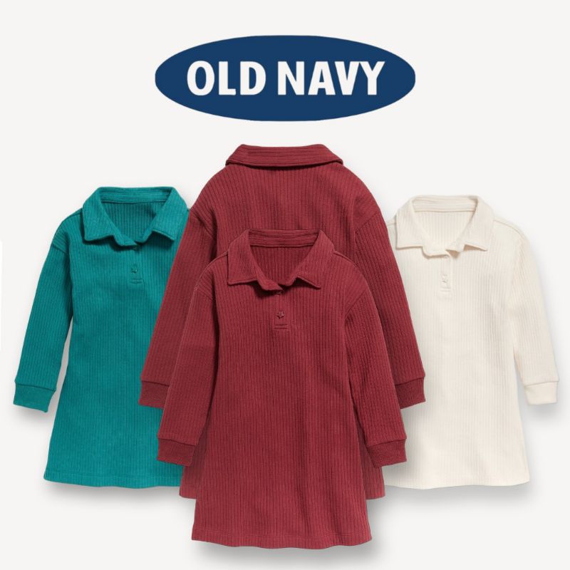 Jual Dress Kerah Rib-Knit toddler girls. | Shopee Indonesia