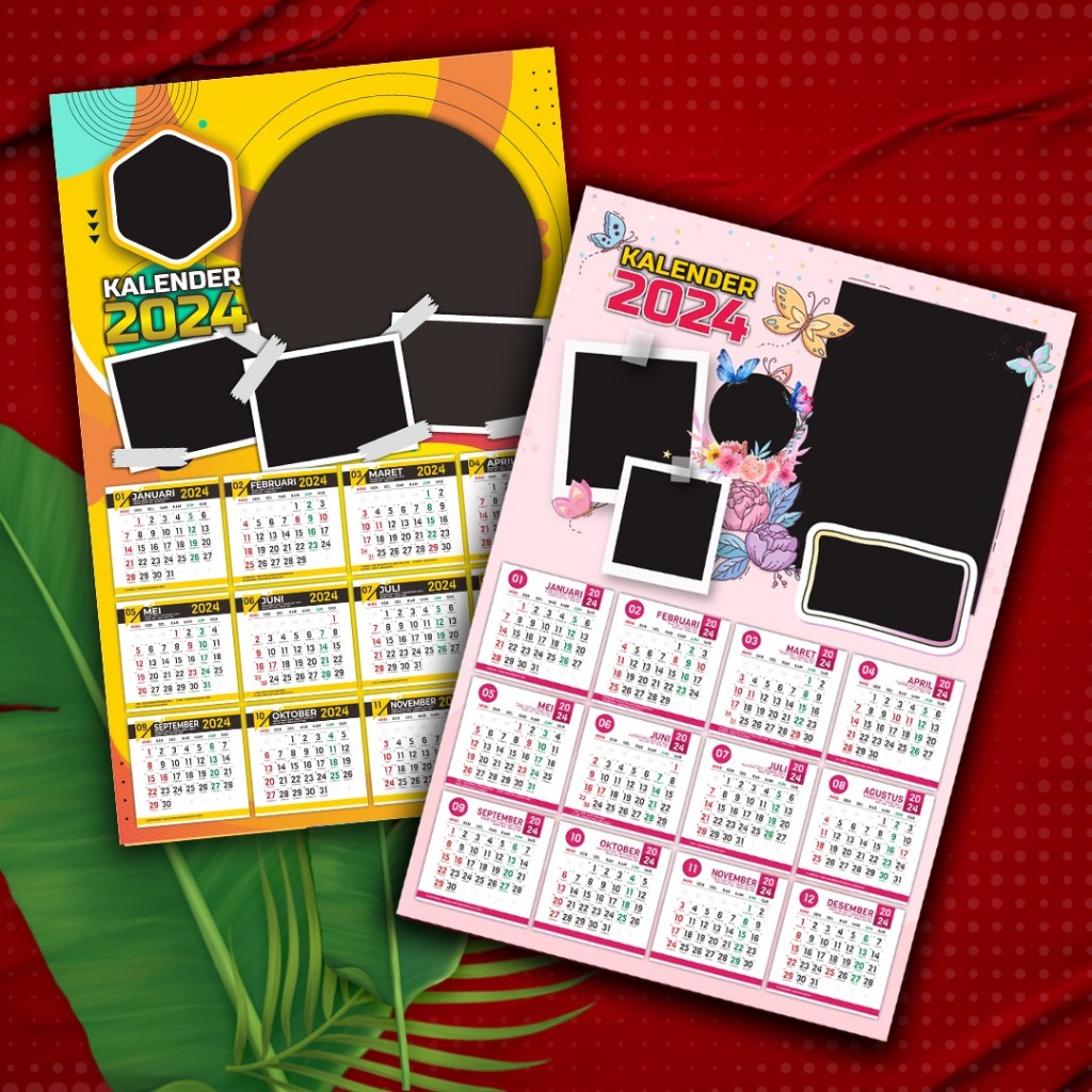 Jual CETAK KALENDER FOTO 2024 / Kalender CUSTOM 2024FREE DESIGN ...