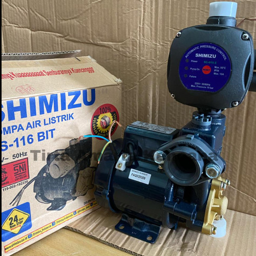 Jual SHIMIZU POMPA AIR PS 116 BIT / PS 116 BIT + OTOMATIS SC-015E POMPA ...