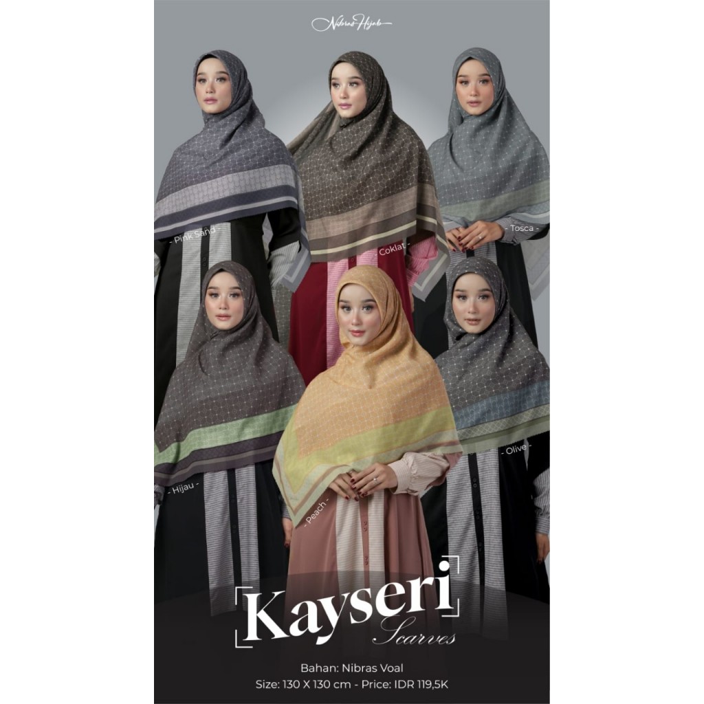 Jual NIBRAS ORI 100% | Square Nibras | KAYSERI SCARVES Nibras | Voal ...