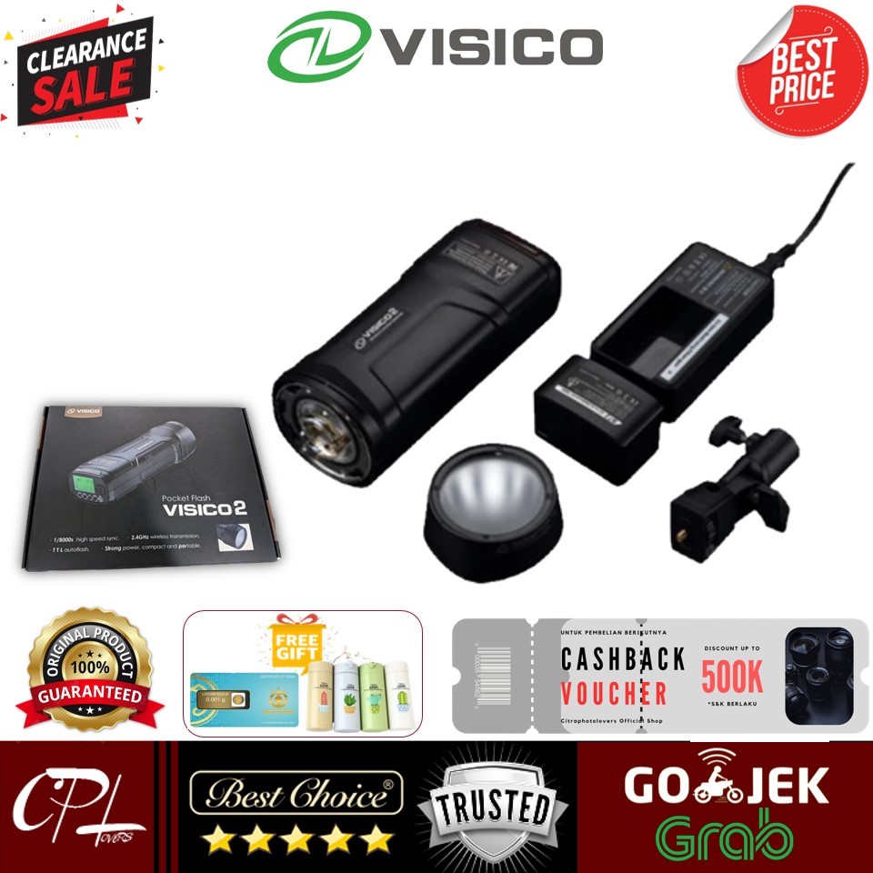 Jual Visico 2 Pocket Flash Portable | Shopee Indonesia