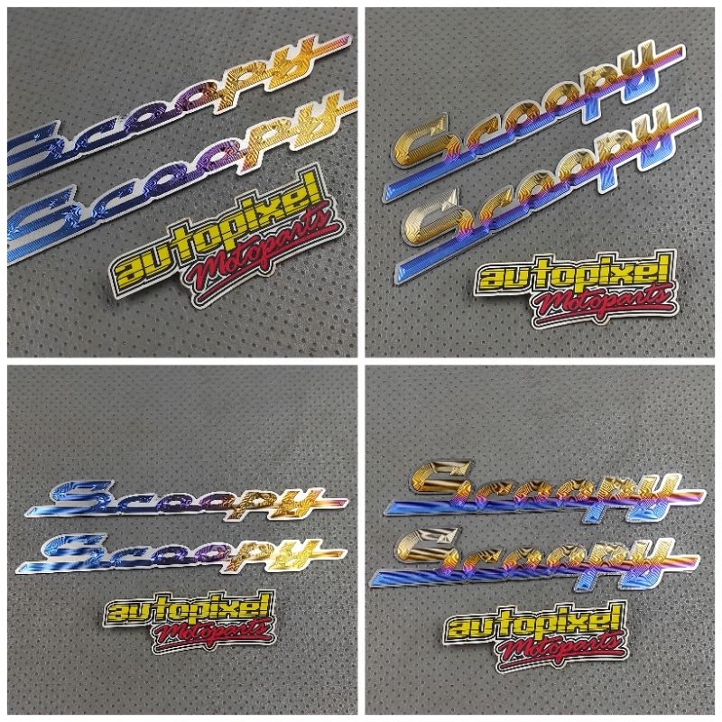 Jual Emblem scoopy titanium emblem titan vietnam (sepasang) | Shopee ...