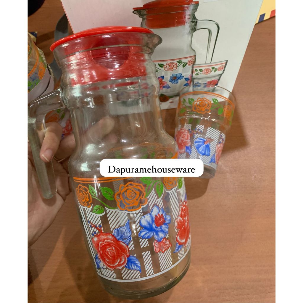 Jual ESKAN KACA SET / TEKO KACA SET / ESKAN SET IPC1000 | Shopee Indonesia