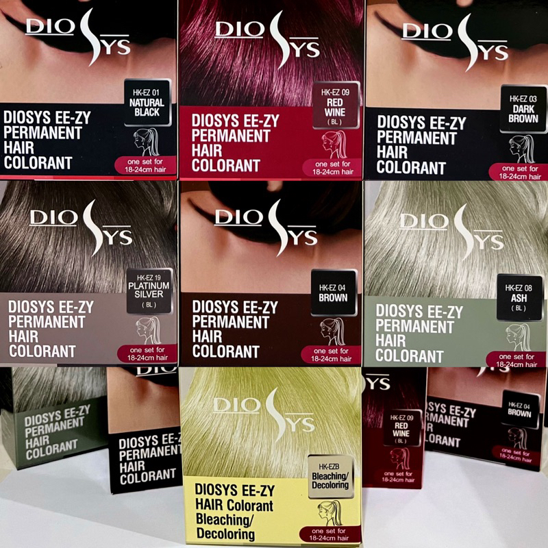 Jual Diosys Permanent Hair Colorant 100ml x 2 / Diosys Cat Rambut ...