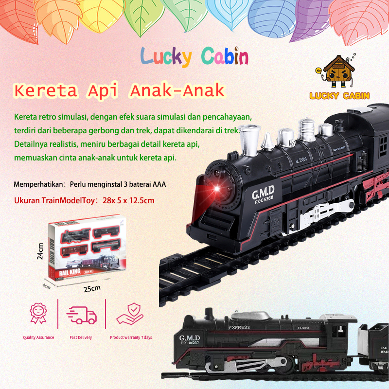 Jual 【Lucky Cabin】Mainan Kereta Api Raja Kereta Api Anak Seri Ringan ...