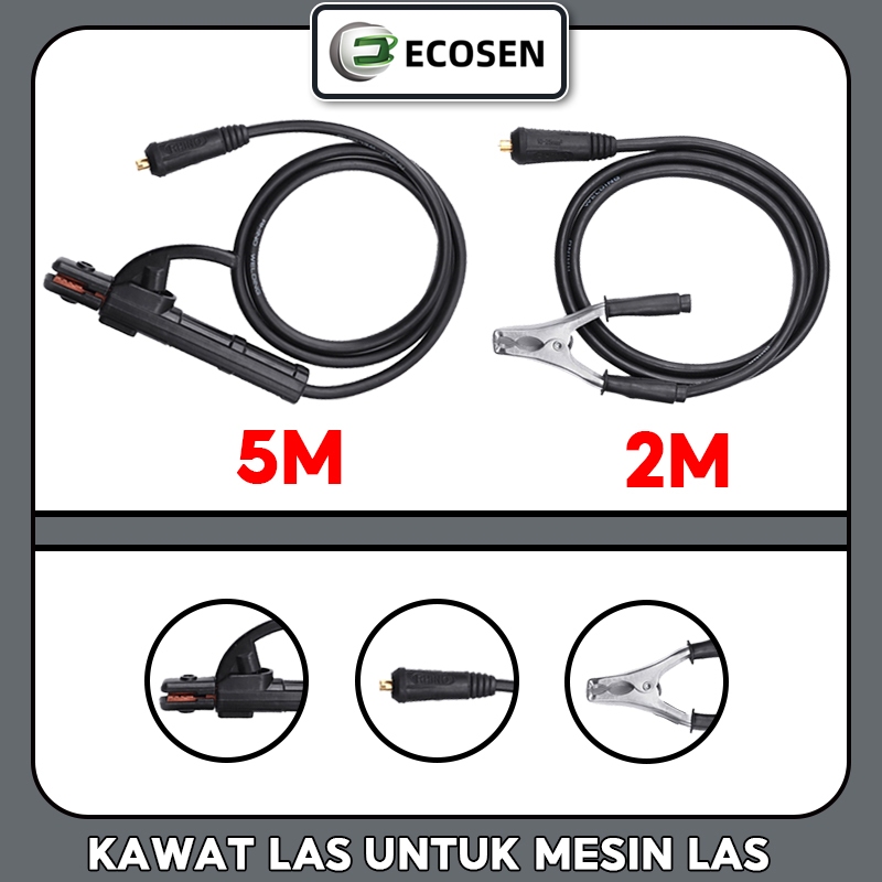 Jual ECOSEN Welding Cable Set 2/3/5/10 meter/Kabel las set /Tang Las ...