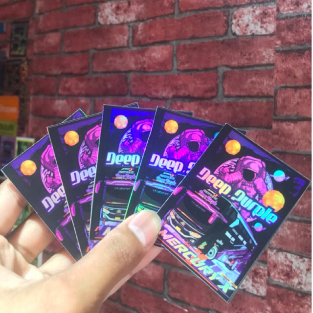 Jual Stiker Bus Tunggal Jaya Deep Purple Hologram Cutting Lasser ...