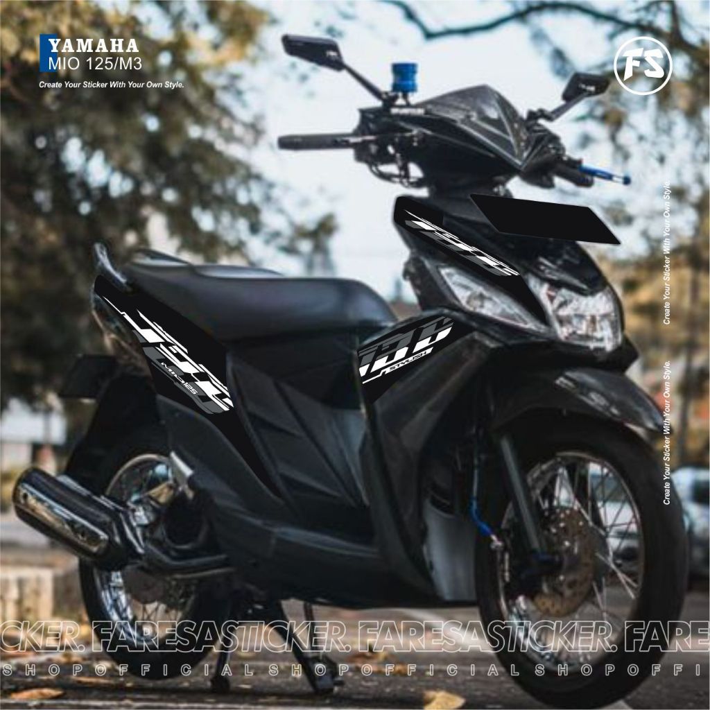 Jual (COD) M05 Striping YAMAHA MIO 125/M3/Z | Sticker Viral Keren Terbaru (non transparan) | By ...