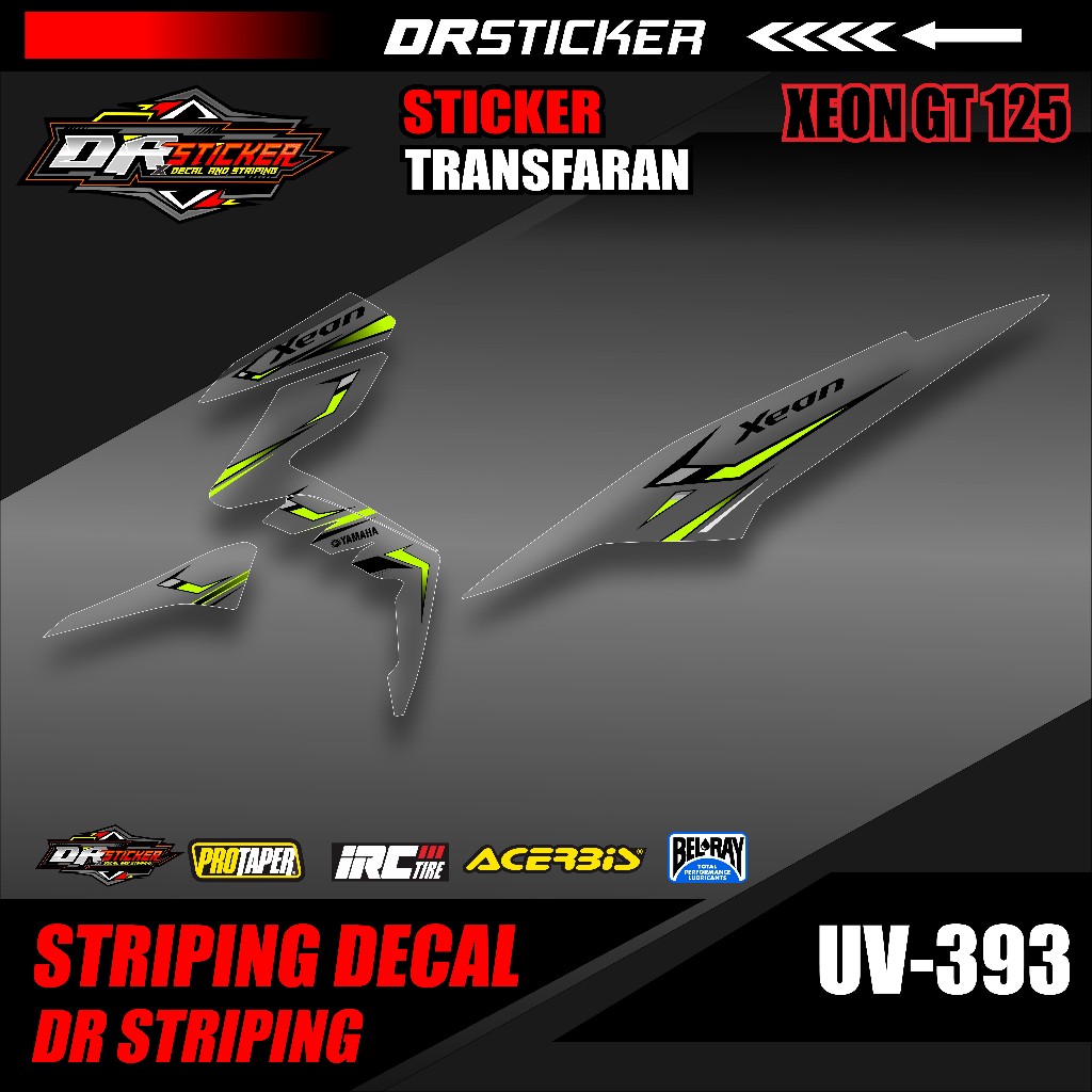 Jual Stiker Striping Xeon GT 125 - Sticker Motor Yamaha Xeon Variasi ...