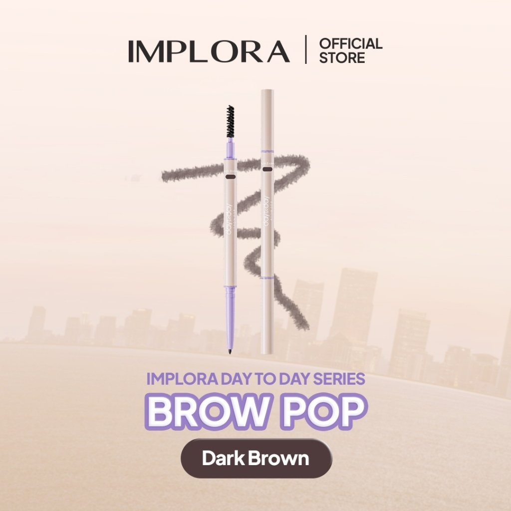 Jual Implora Day To Day Series Brow Pop | Pensil Alis Implora | Shopee ...