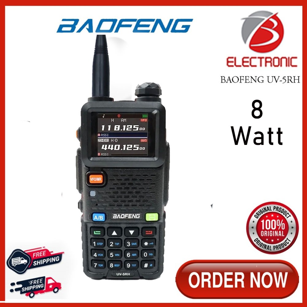 Jual HT BAOFENG BAOFENG UV-5RH 8 Watt / HT DUAL BAND BAOFENG TERBARU ...