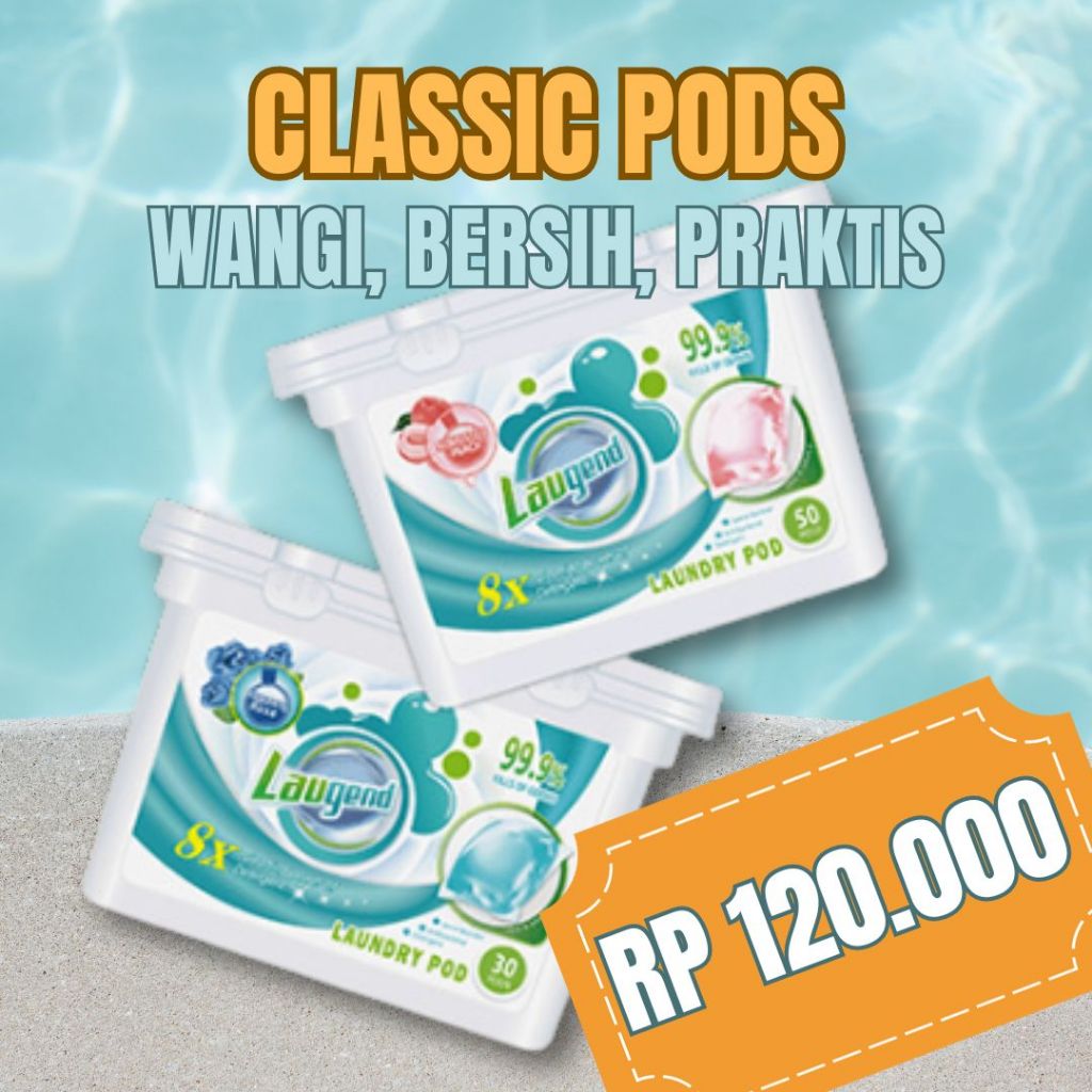 Jual 15-day pre-order [LAUGEND] Classic Pods 2 Box | Deterjen Kapsul ...