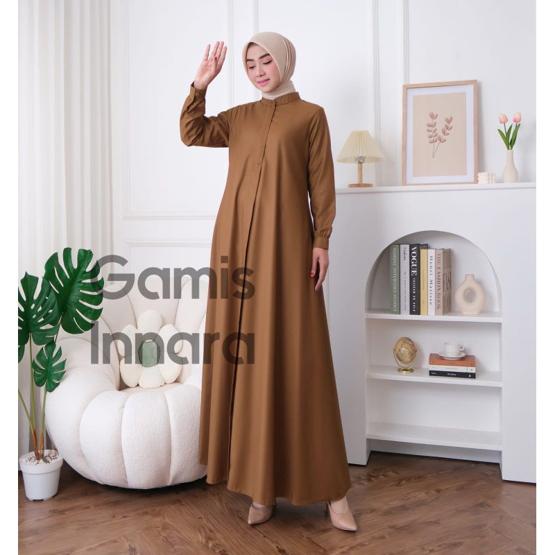 Jual GAMIS KATUN TOYOBO POLOS PREMIUM || GAMIS INNARA ORI || GAMIS ...
