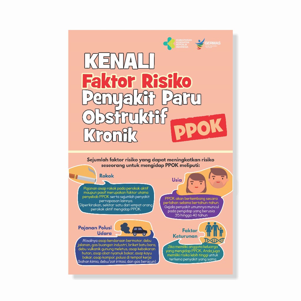 Jual Poster Kesehatan Faktor Risiko PPOK | Shopee Indonesia