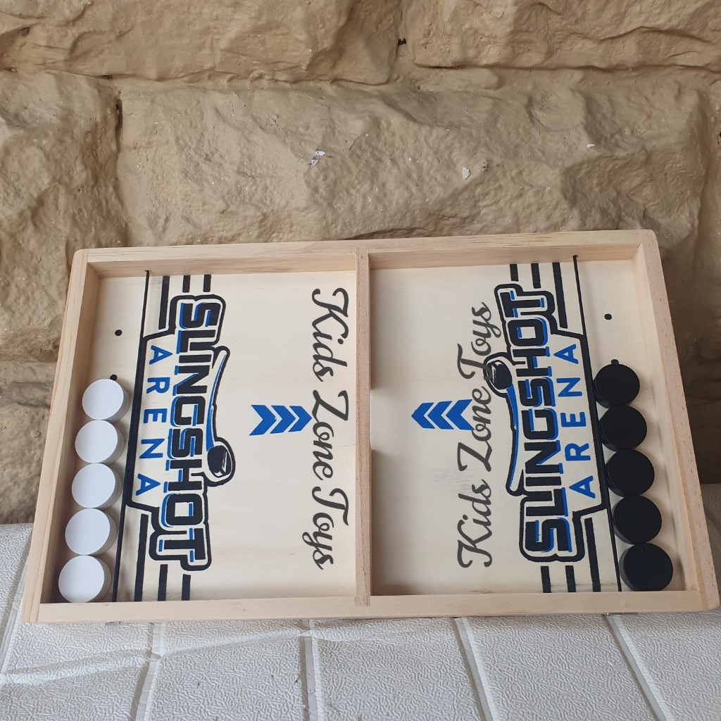 Jual Mainan Board Game Kayu Sling Puck Karambol Battle Papan Tembak ...
