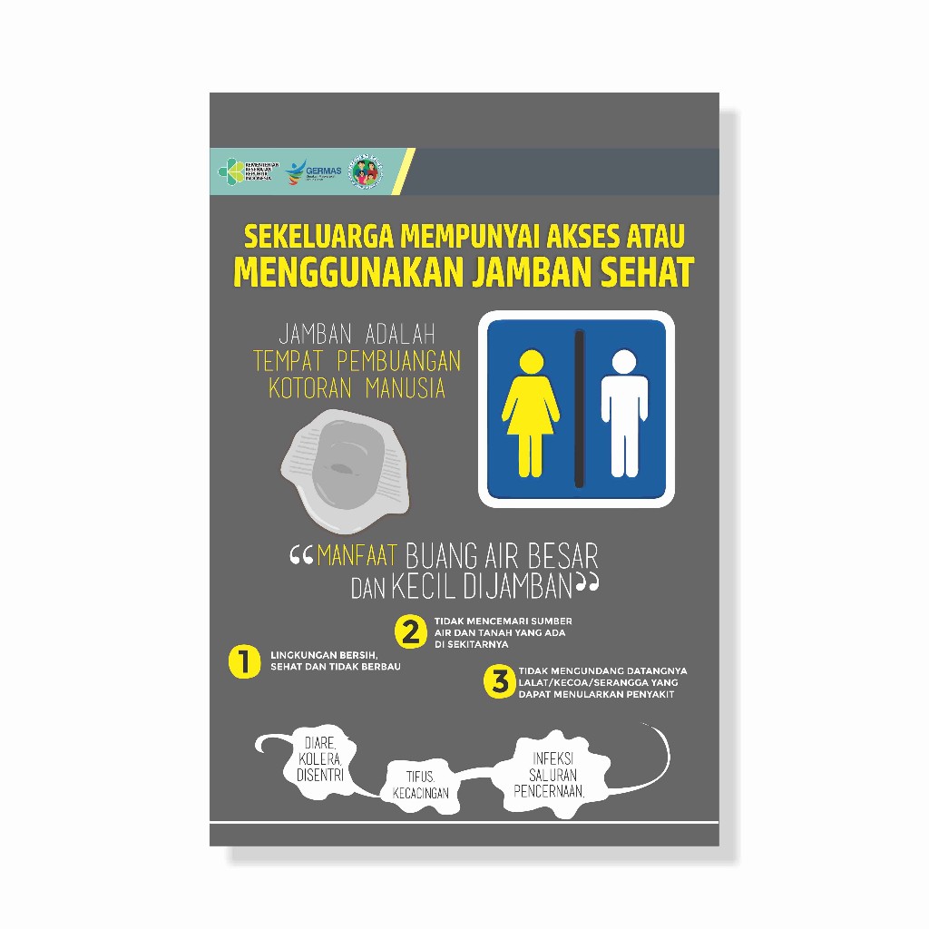 Jual Poster Kesehatan Jamban Sehat | Shopee Indonesia
