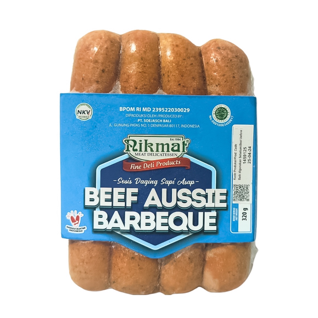 Jual Beef Aussie BBQ sausage 320 gram by Soesjach Nikmat | Shopee Indonesia