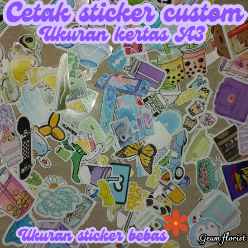 Jual sticker custom & ukuran custom | Shopee Indonesia