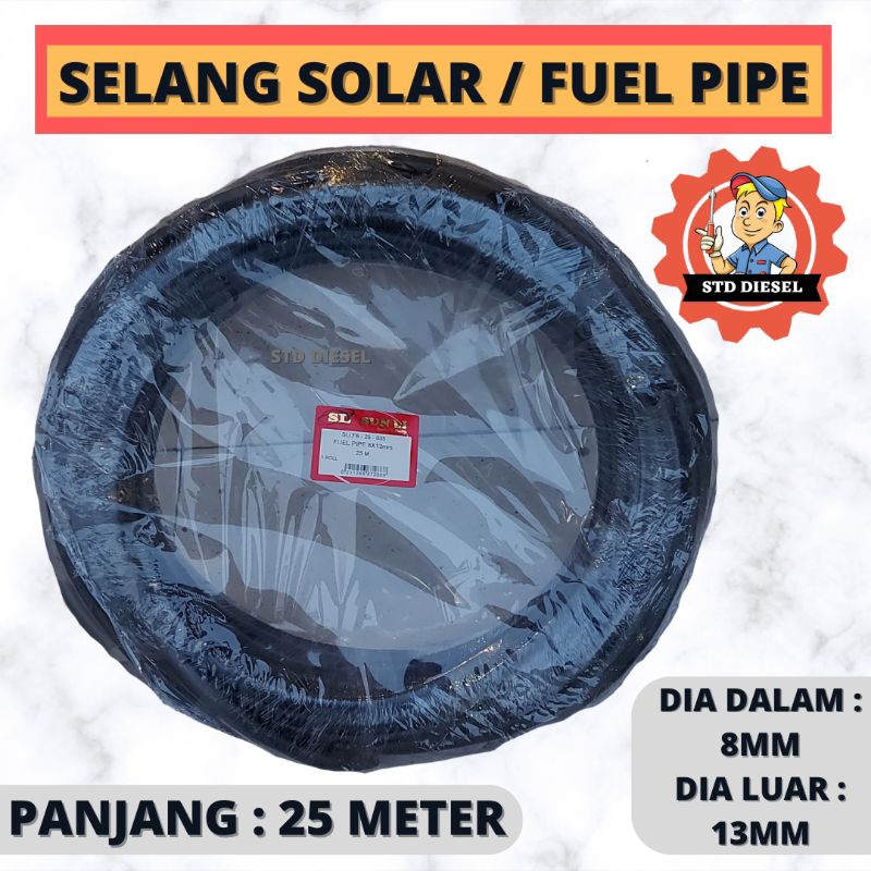 Jual SELANG SLANG SOLAR DIESEL SELANG 8MM × 13MM PANJANG 25 METER ...