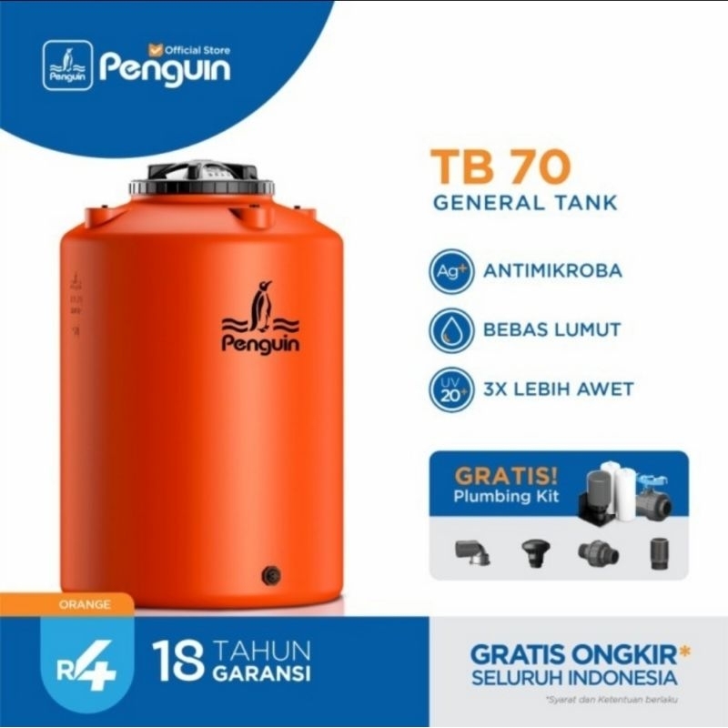Jual Tandon Water Turrent Toren Air Tangki Pinguin Penguin 650 Liter ...