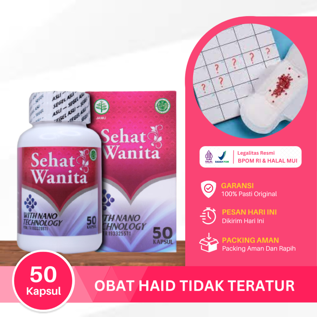 Jual Obat Haid Tidak Teratur, Haid Cepat Selesai, Telat Datang Bulan ...