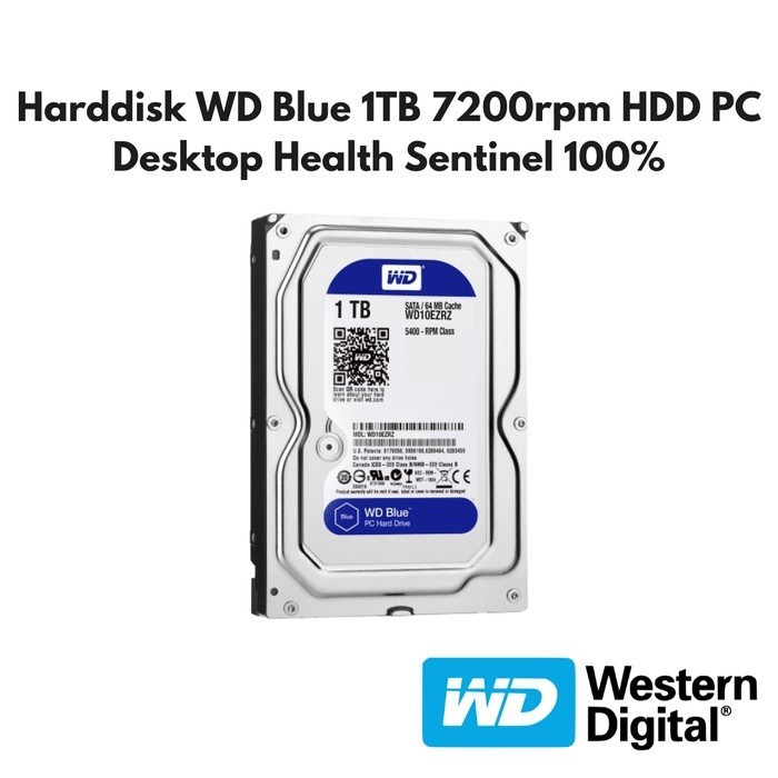 Jual Hardisk WD Blue 1TB 7200rpm HDD PC Desktop Health Sentinel 100% ... Jual Hardisk WD Blue 1TB 7200rpm HDD PC Desktop Health Sentinel 100% ...