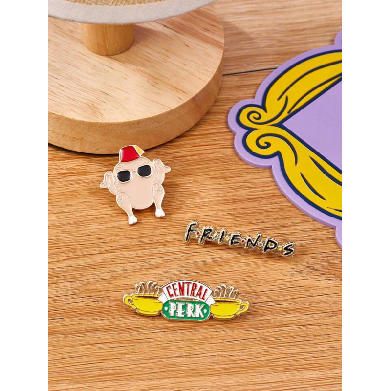 Jual friends pin set - pin friends - accecories friends - bros friends ...