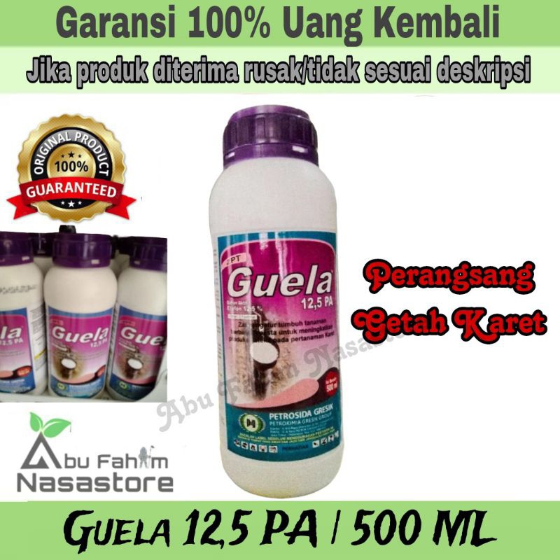 Jual ZPT GUELA 12,5 PA 500ML | PERANGSANG GETAH KARET GUELA | Shopee ...