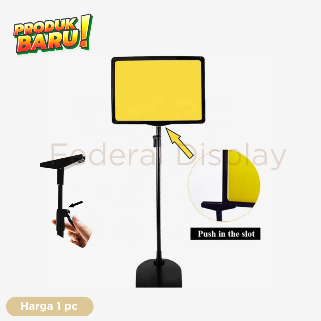 Jual DISPLAY PROMO STAND A4 SUPERMARKET DAN MINIMARKET POSTER STAND ...