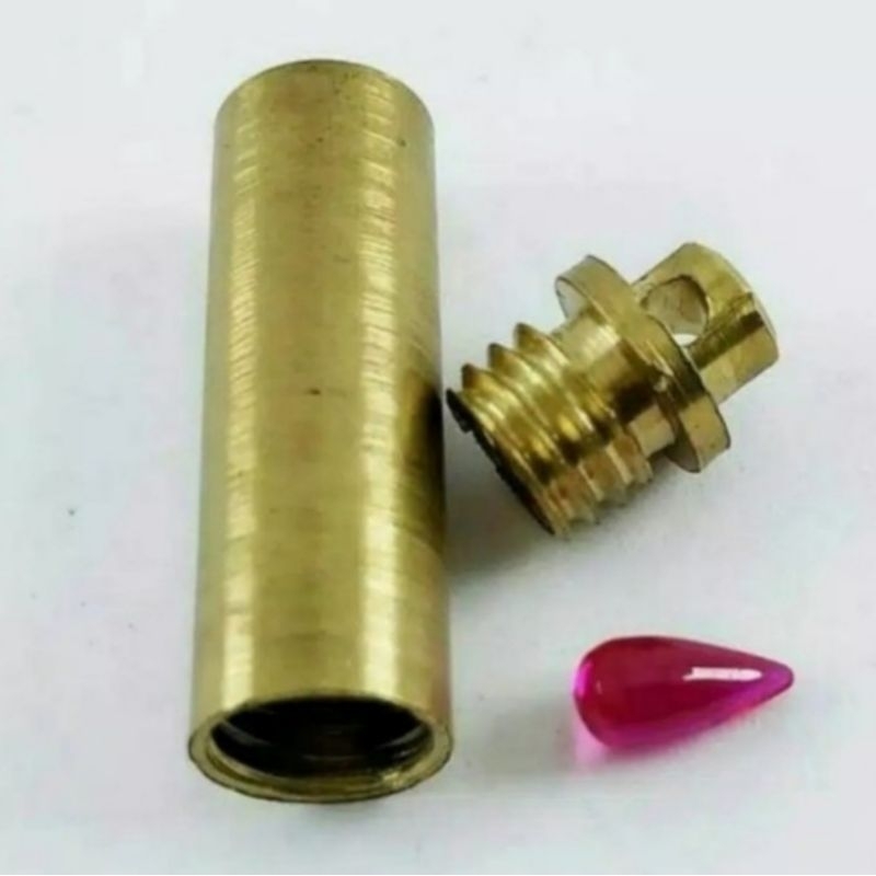 Jual paket batu merah delima lipan tetes air plus liontin tabung ...