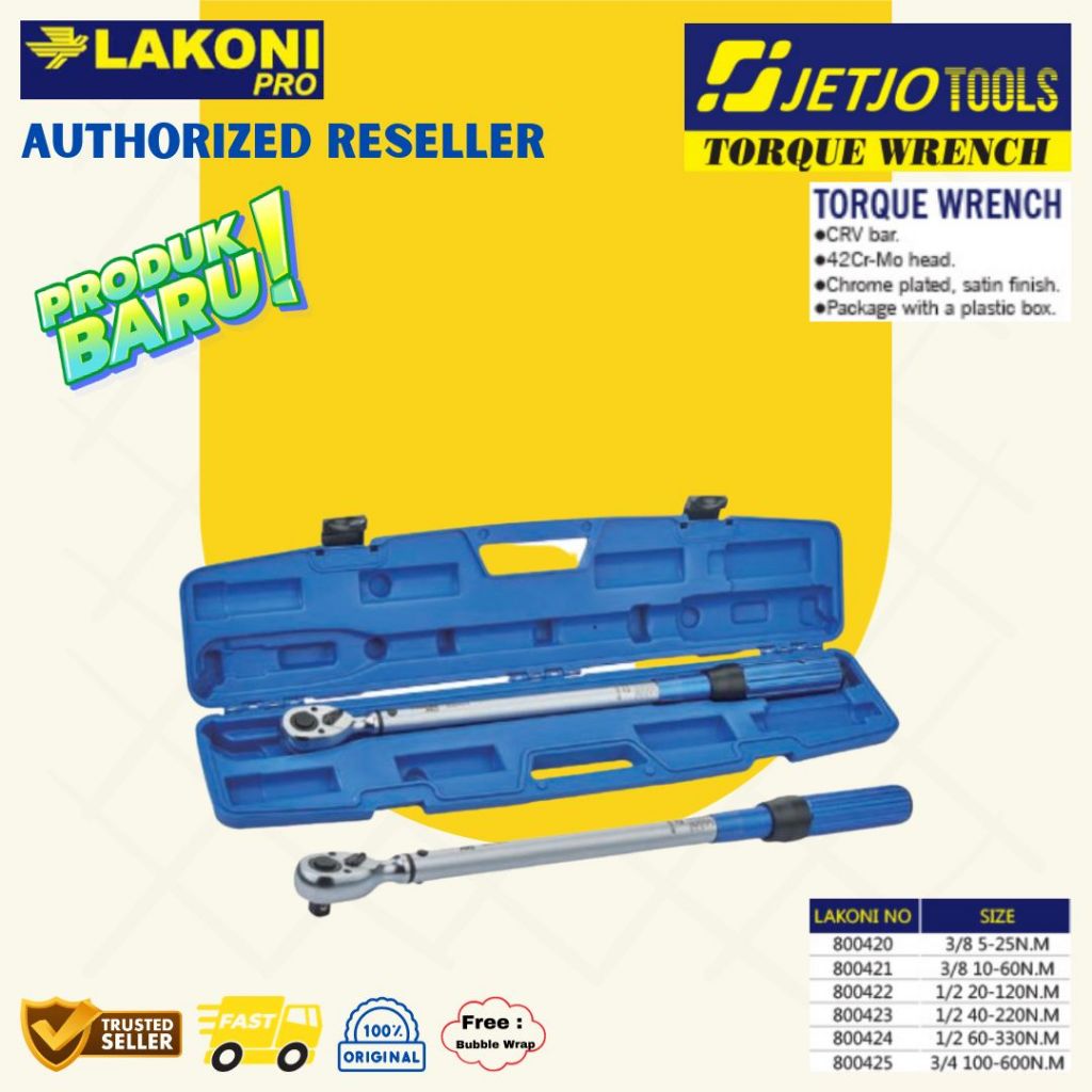 Jual Kunci Torsi Torque Wrench Lakoni Pro Jetjo Tools 3/8in 5-25N.M ...