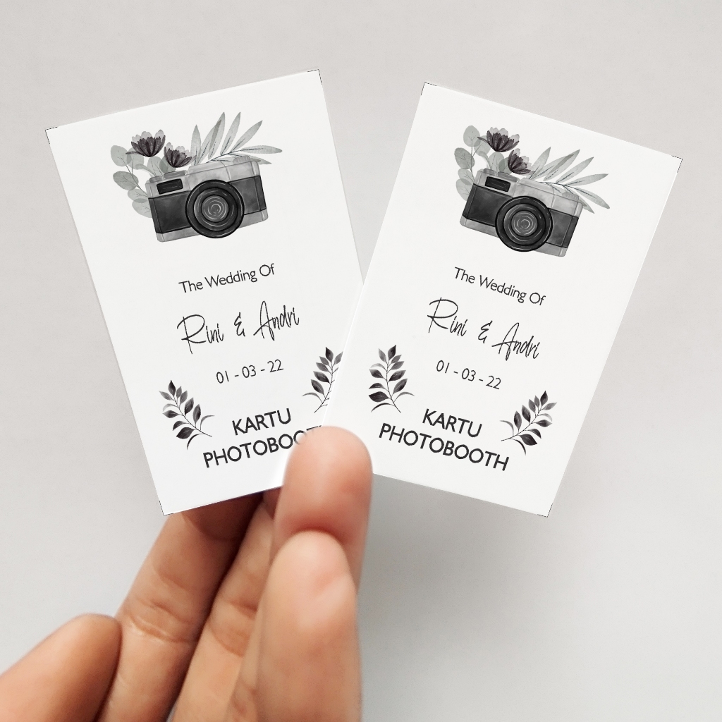 Jual Kartu Ucapan Terima Kasih, Kupon Penukaran, Kartu Photobooth 065 A ...