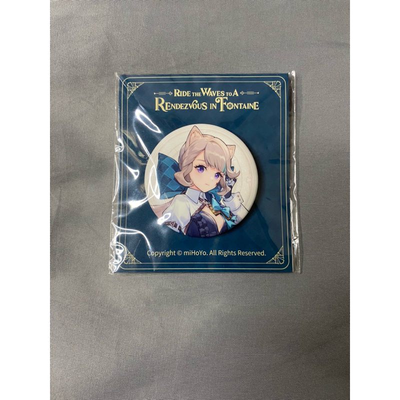 Jual Official pin/badge Lynette - Genshin impact game art exhibition ...