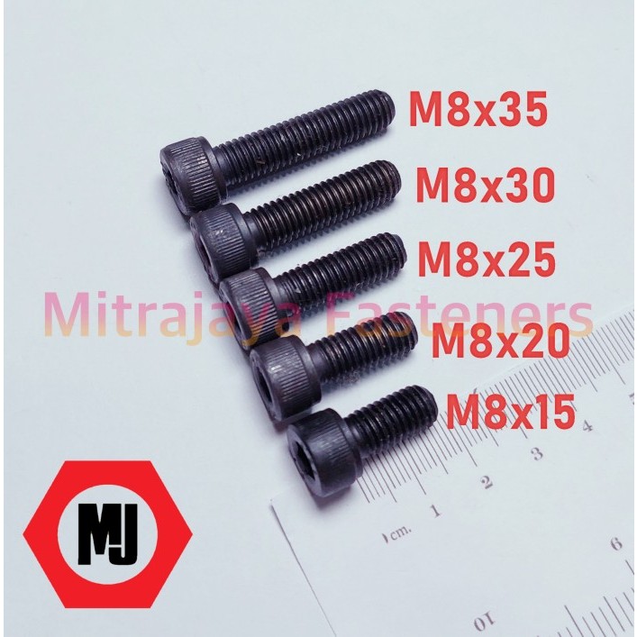 Jual M8x25 Baut L Baja Hitam | Shopee Indonesia