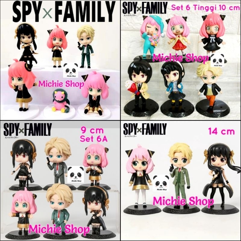 Jual Figure Anime Spy x Family (set 3/6/8) Topper Figur Anya Loid Yor ...